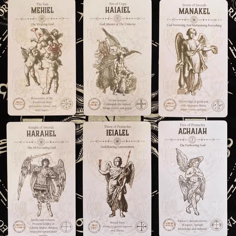 Romantic Love Angel Tarot, 78 Cards, Divination Cards, English Version ...