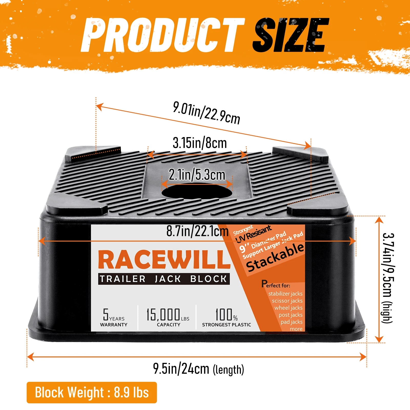 2pcs/4pcs/1pc 15000 Lbs Trailer Jack Block Travel For RV Camper ...