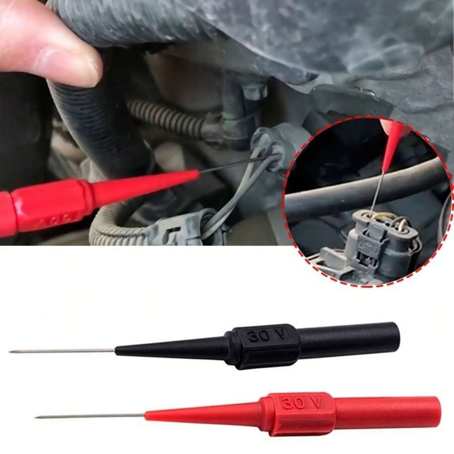 2pcs 30V Diagnostic Tools Multimeter Test Lead Extention Back Piercing ...