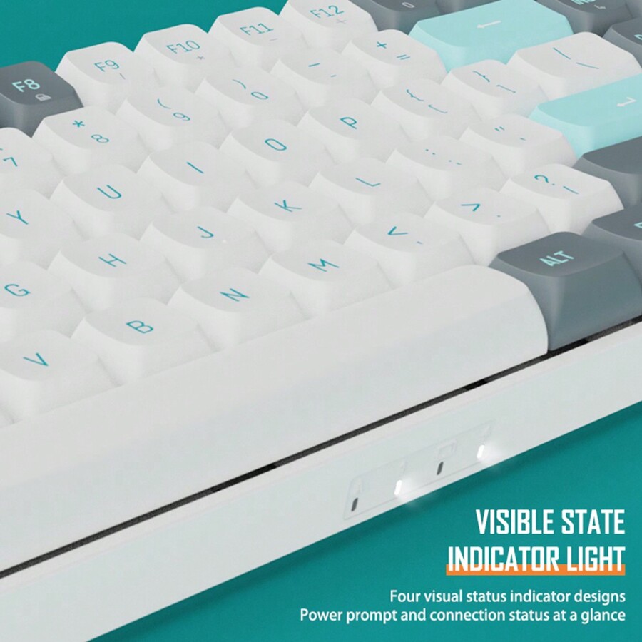 Teclado mecánico inalámbrico Darkflash GD89, eje rojo 89 teclas ...