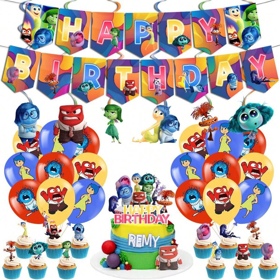 Inside Out Birthday Party Decorations,Inside Out Decorations Includes ...