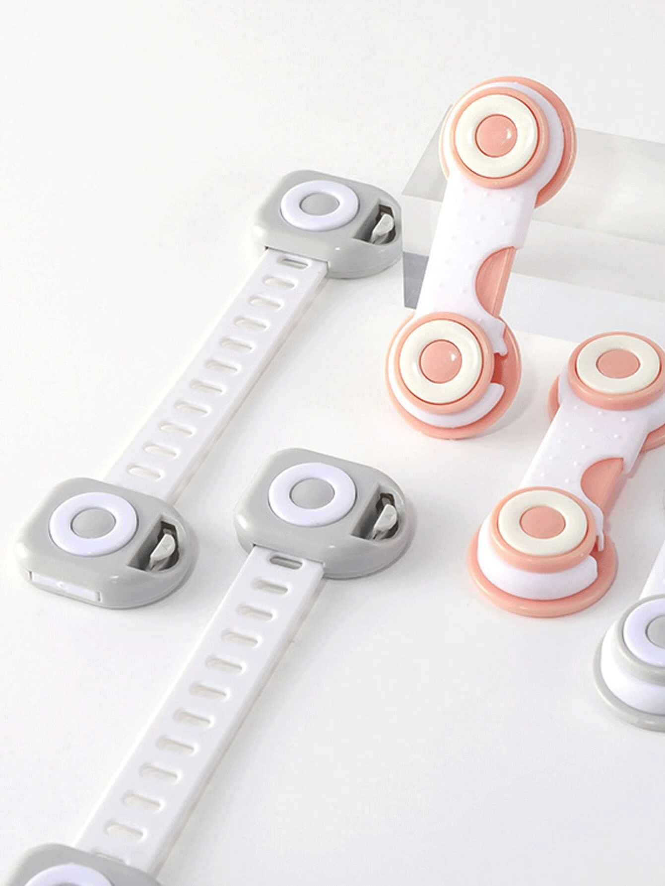 New Kids Safety Door Lock, Plastic Cabinet Lock For Home, No Drill Anti ...