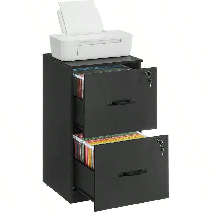 VASAGLE 3-Drawer Vertical File Cabinet, Filing Cabinet For Home Office ...