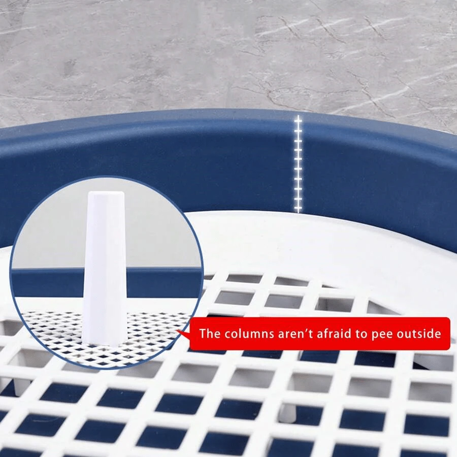 1pc Flat Dog Toilet Extra Large Size With Anti-Splash Band, Column And ...