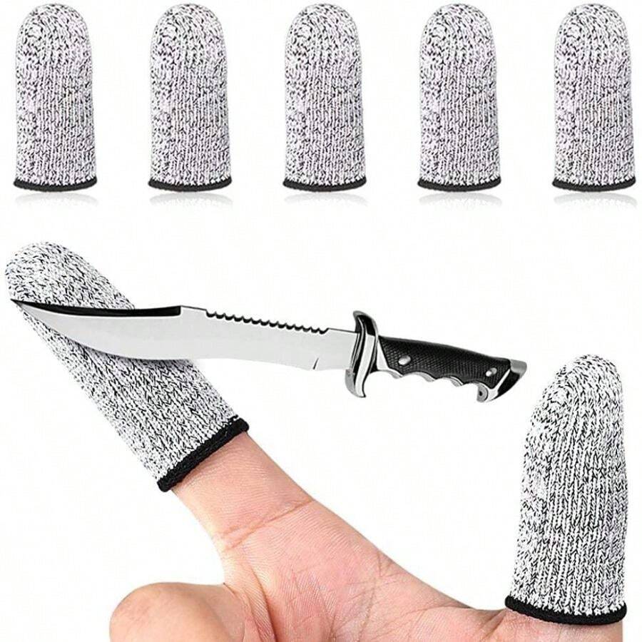 10Pcs Multi-Purpose 5-Level Anti-Cut Finger Cot Finger Remover Thumb ...