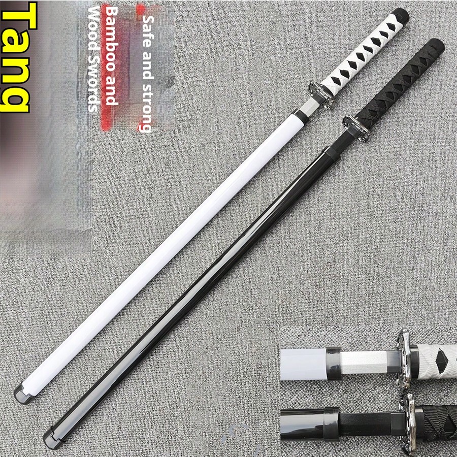 Wooden Katana Samurai Sword, Hanbo Wood Sword, Iaido Kendo Practice ...
