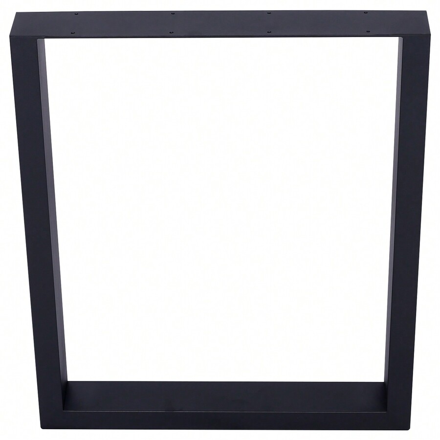 Set Of 2 Square Table Legs, Wide Metal Table Legs With Pre-Drilled ...