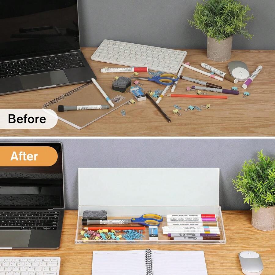 Desktop Whiteboard, Glass Desktop Dry Erase Board, Desk Whiteboard With ...