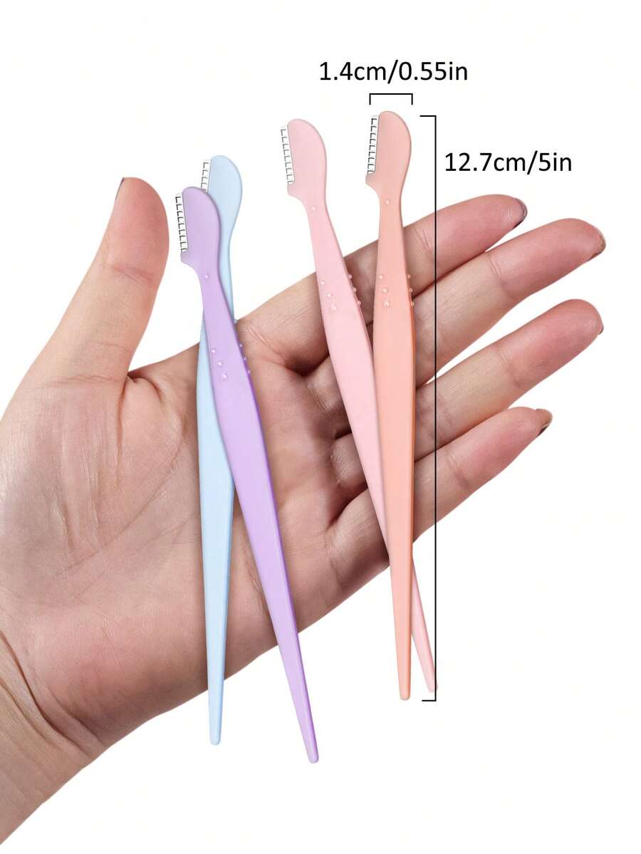 1/3/6/9/12/24/48/96/200pcs/Set Multicolor Grooming Eyebrow Razor ...