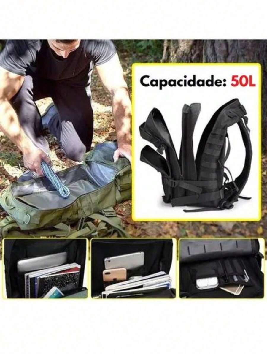 maideng mochila Large 50 Liter Men's And Women's Tactical Military ...