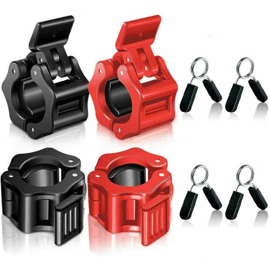 SMART TREE 8Pcs Barbell Clamps Set Clamps Spring Clips Weight Clips For ...