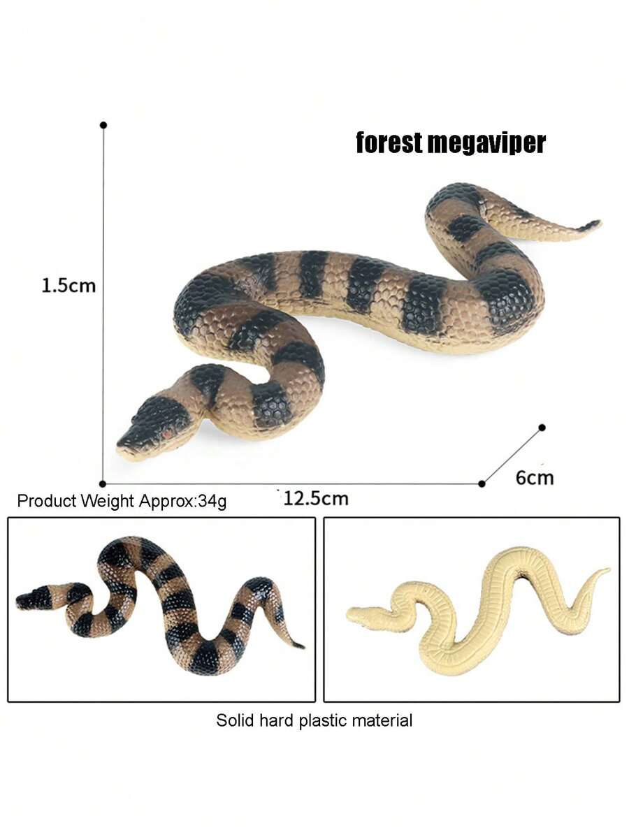 Morofme Realistic Rubber Snakes Fake Snake Toys Lifelike Snakes ...