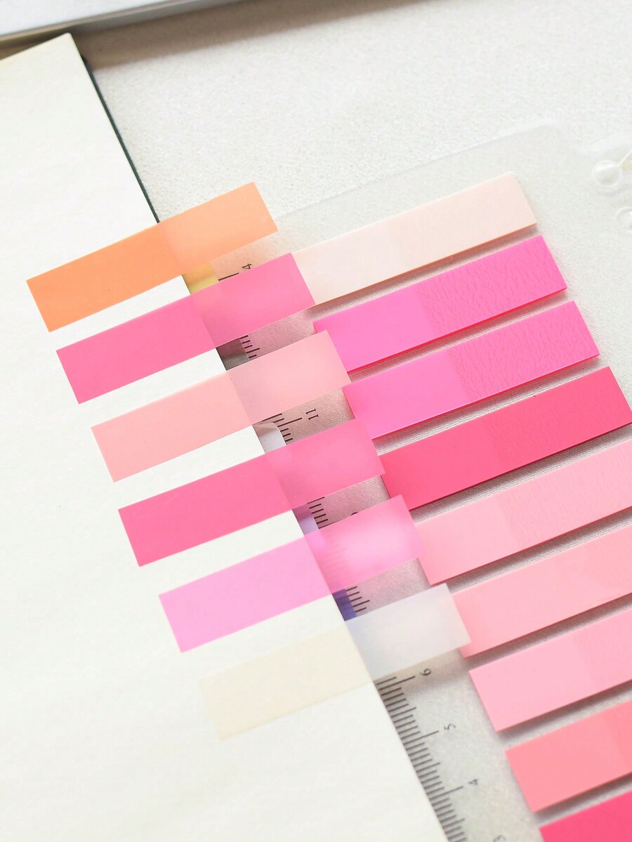 200 Sticky Notes, 1 Index Sticker, Translucent Color, 10 Different ...