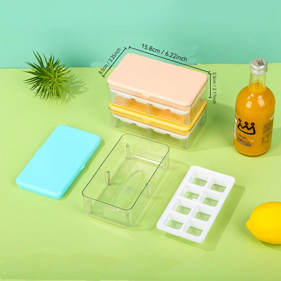 1PC Lce Cube Tray, Home Easy Press Ice Tray Push Type Frozen Ice Cube ...