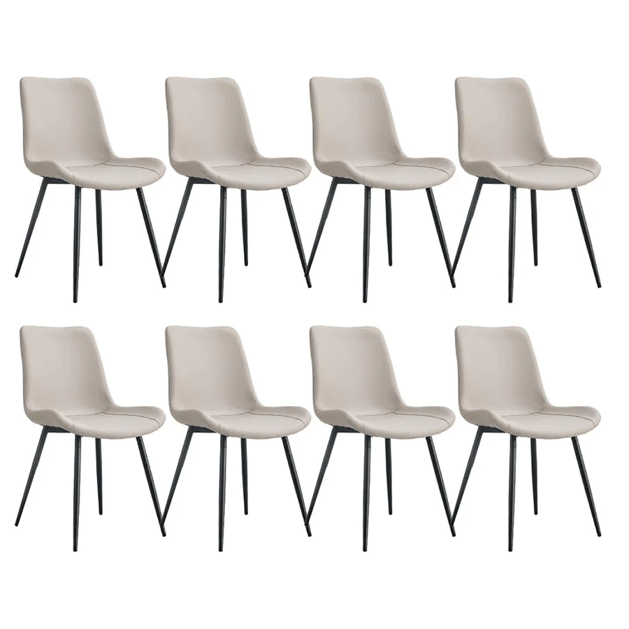 Dining Chairs Set, Upholstered Kitchen & Dining Room Chairs With Black ...