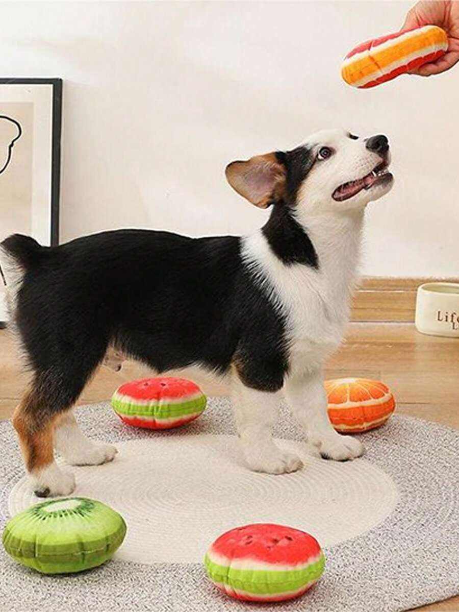 7pcs/Set Pet Crinkle Paper Chew Dolls, Dog Plush Teething Dolls ...