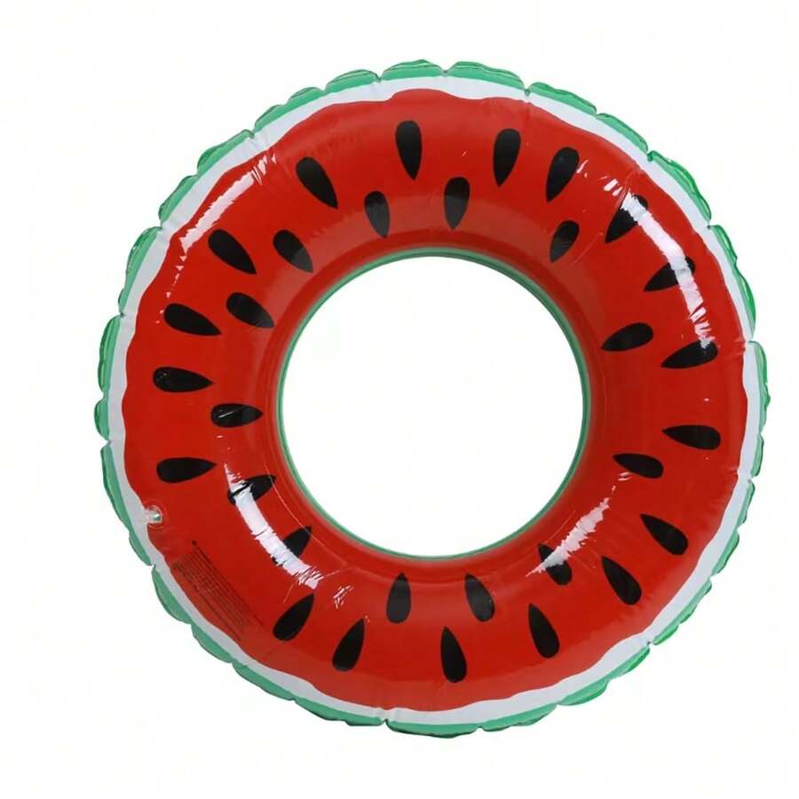Inflatable PVC Watermelon Shaped Swimming Ring, 120cm Diameter Underarm ...