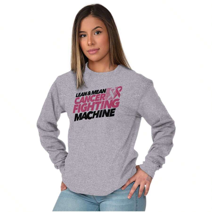 Lean Mean Cancer Fighting Machine BCA Women's Long Sleeve T Shirt ...