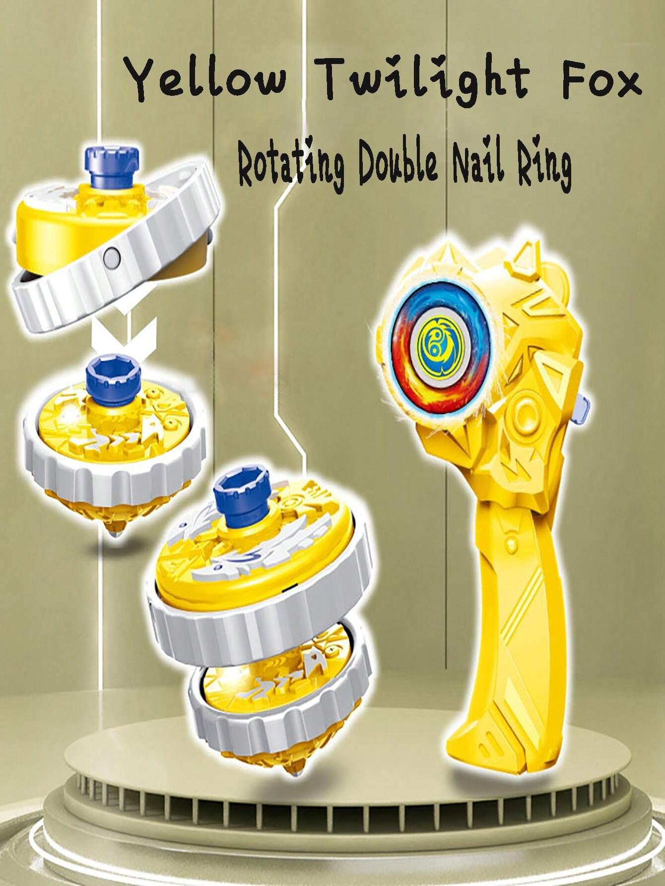 גירוסקופ חדשני מסתובב, סגסוגת סופר ג'ירו כפולה זוהרת חוט משיכה Fusion ...