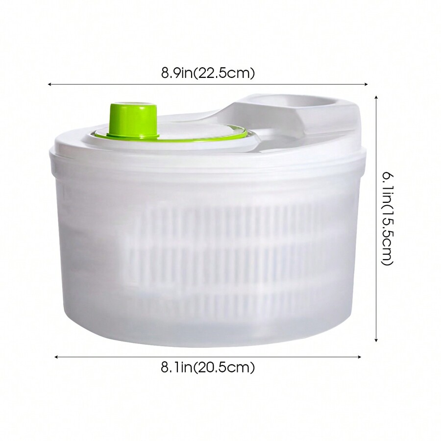Salad Spinner Lettuce Greens Washer Dryer Drainer Crisper Strainer For ...