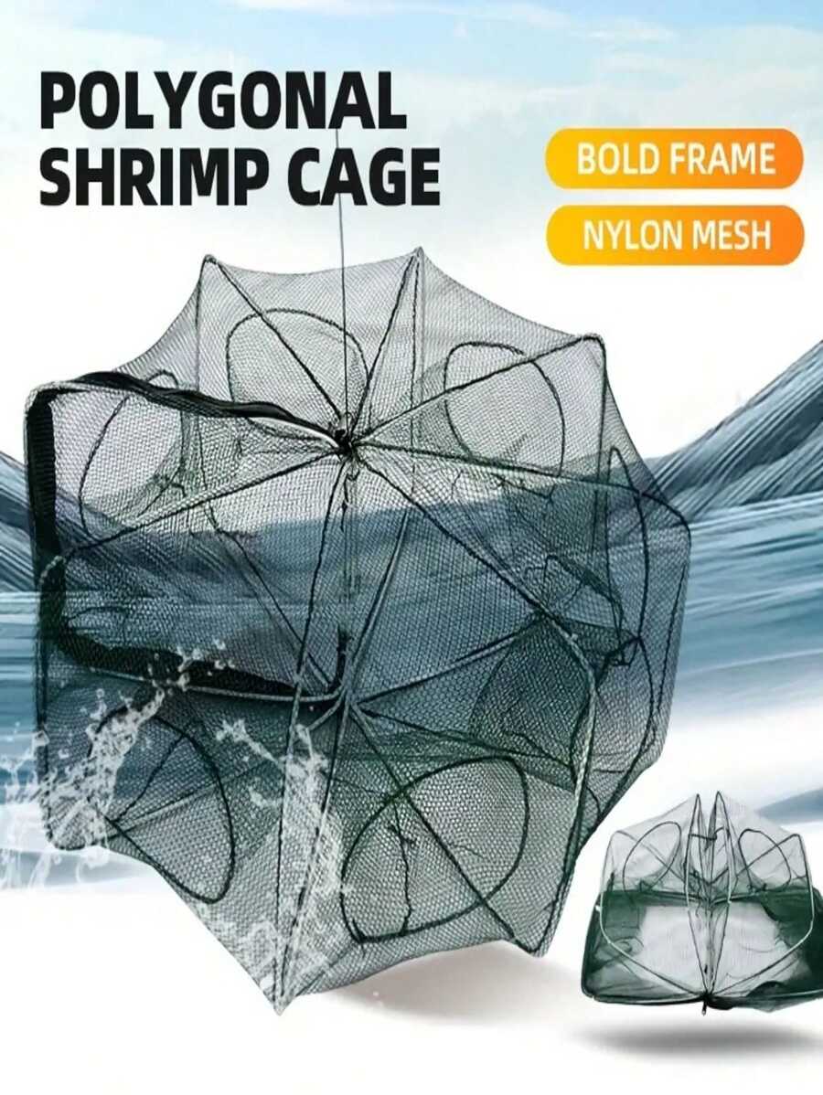 Nylon Fishing Trap Net - Multidirectional Foldable Cage For Casting ...