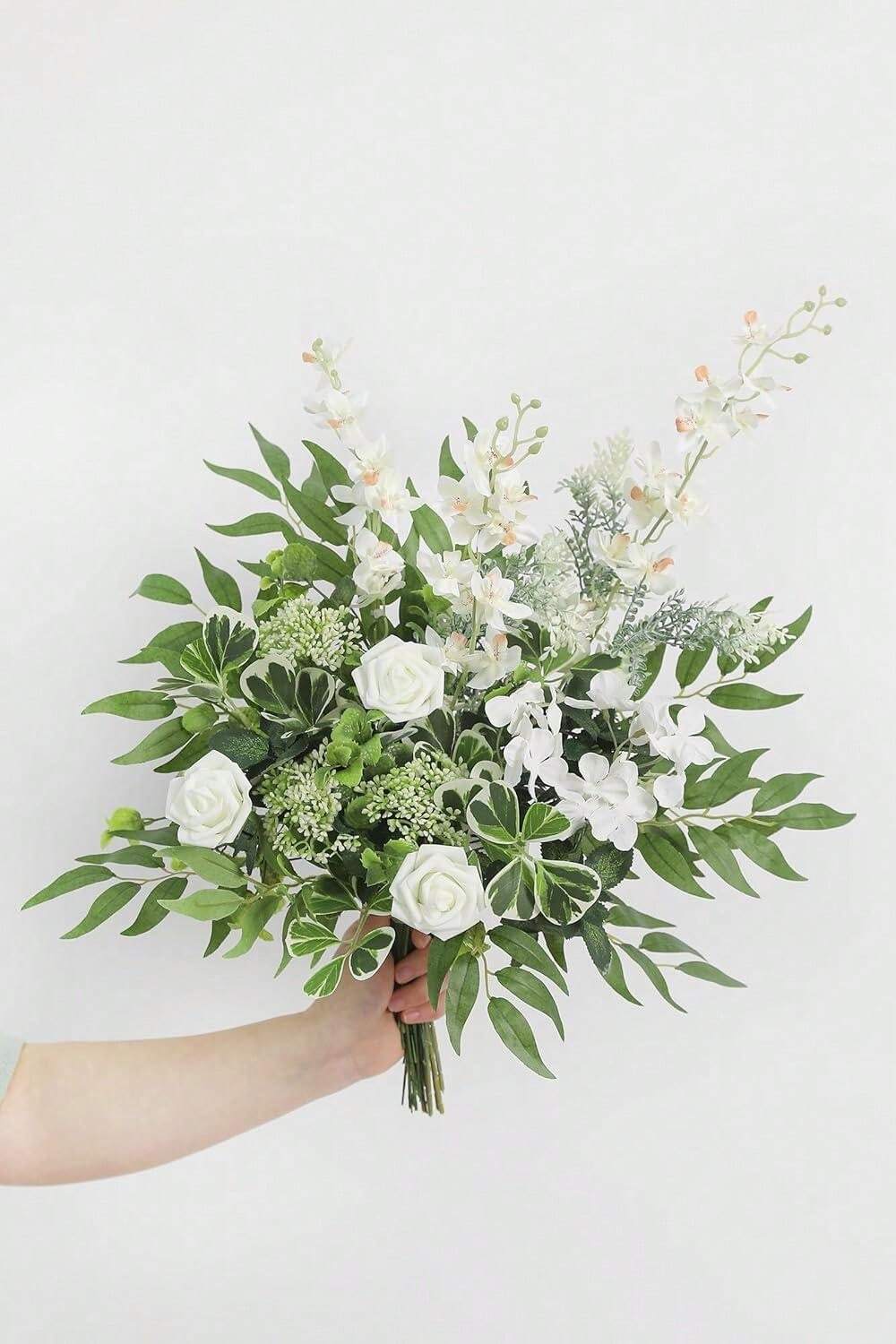 Artificial Flowers And Greenery Set (Pack Of 39) With 9 Green Fillers ...