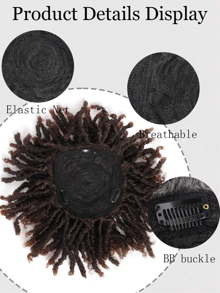 Pièces de cheveux frisés en fibre chimique Dreadlocks, modèle de maille ...