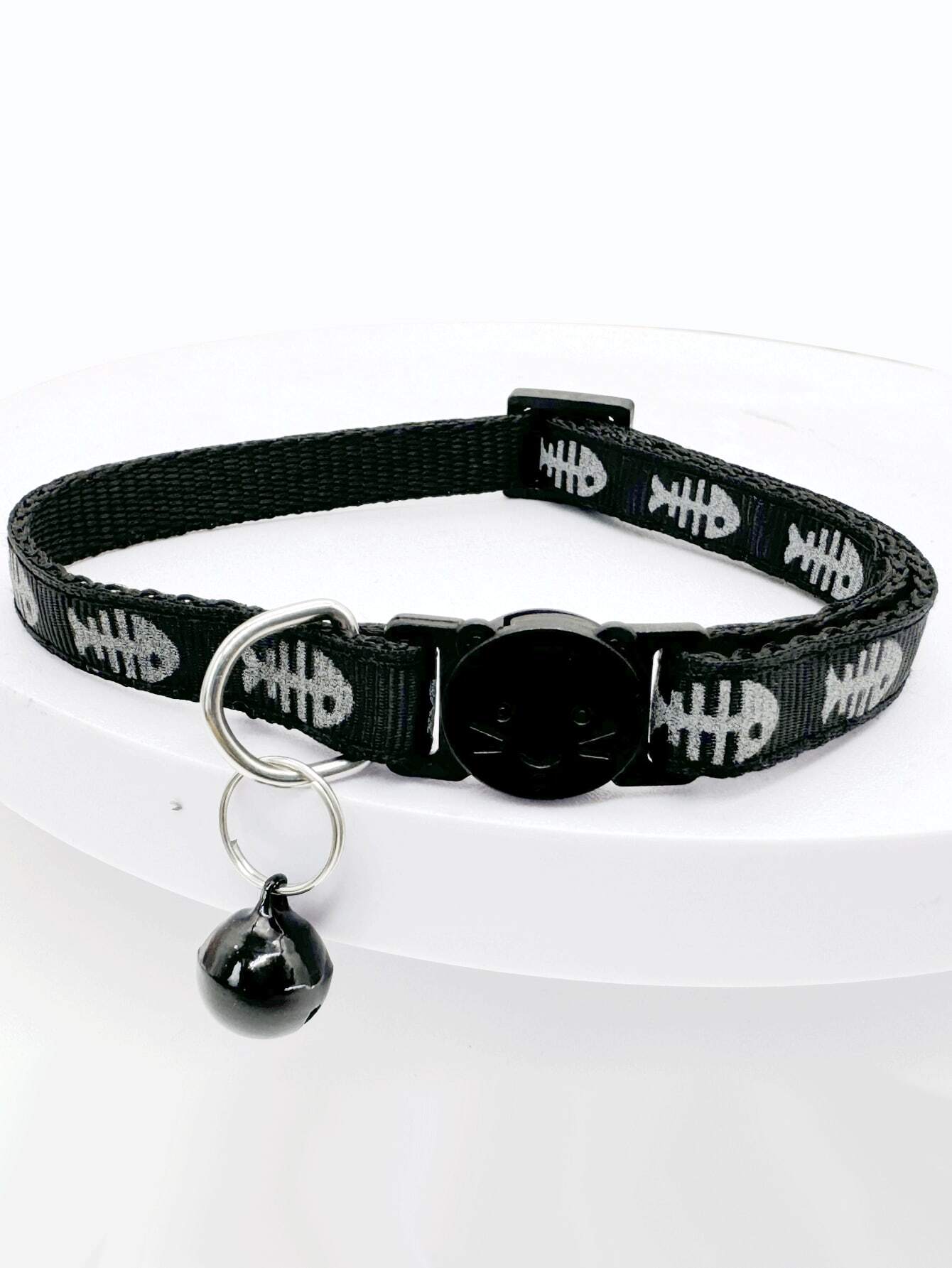 1pc Fishbone Bell Pet Collar | SHEIN USA