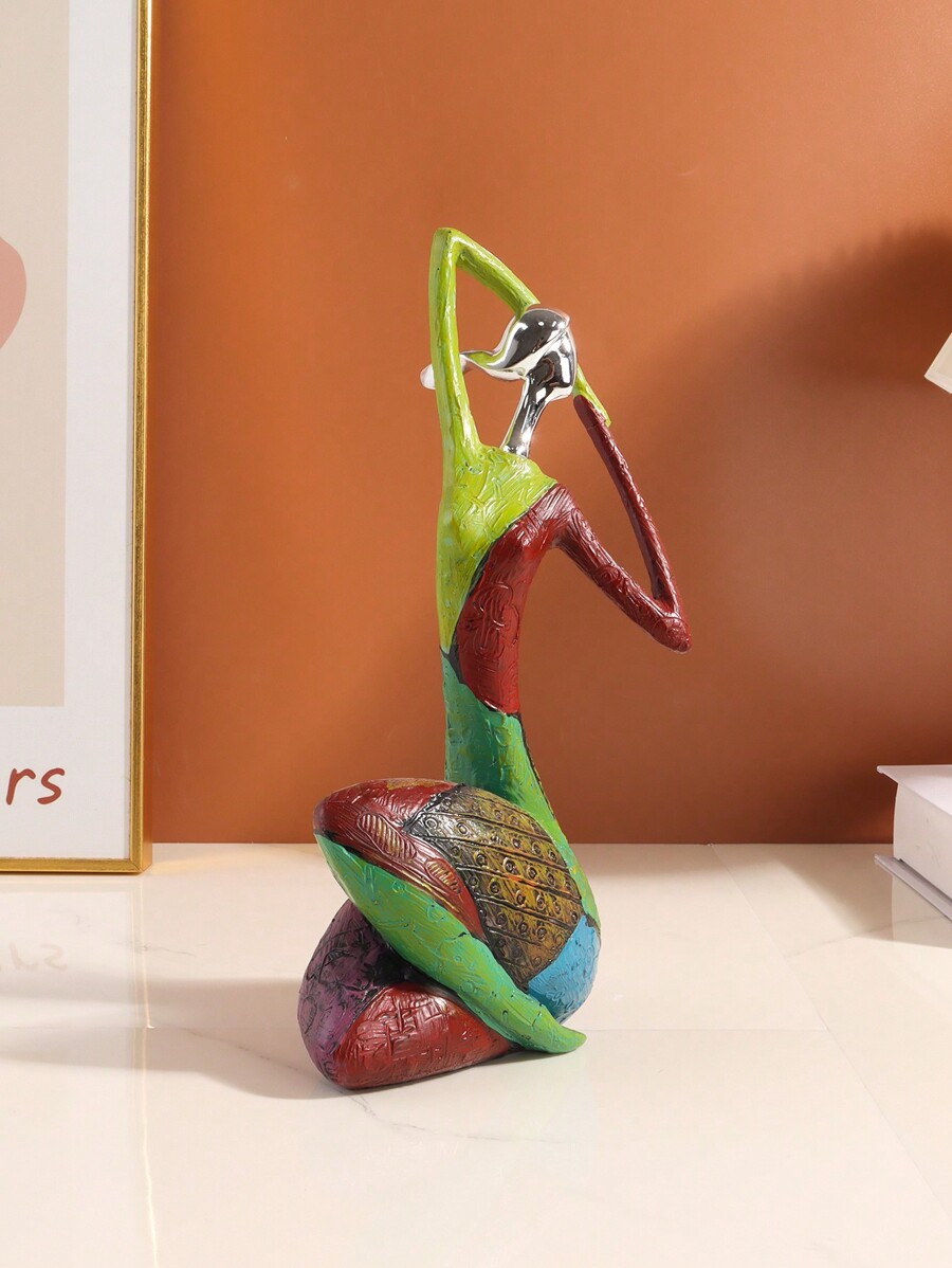 Abstract Art Woman Sculpture Figurines For Interior Resin Statue Color ...