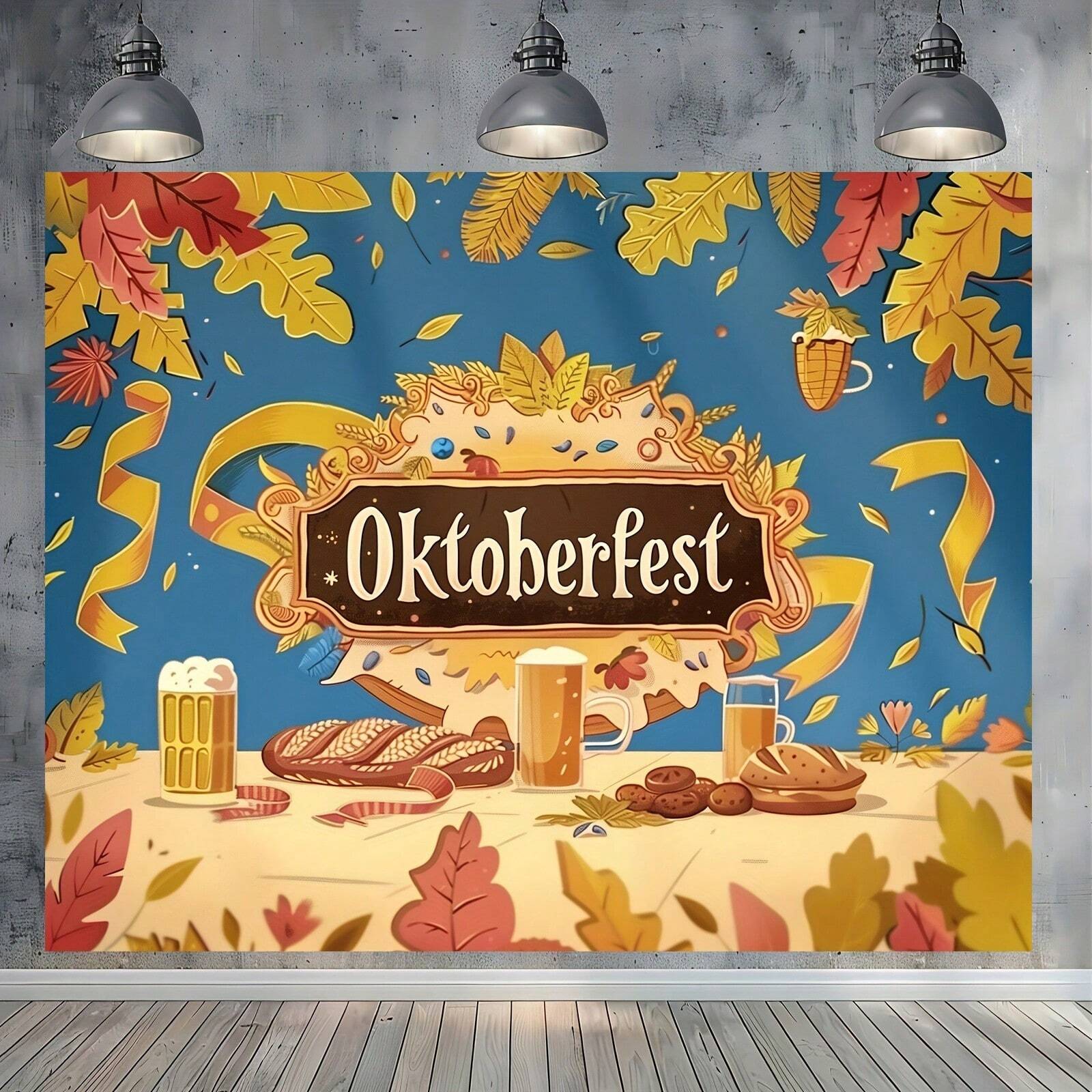 Oktoberfest Beer Festival Backdrop - Bavaria Beer Party Polyester ...