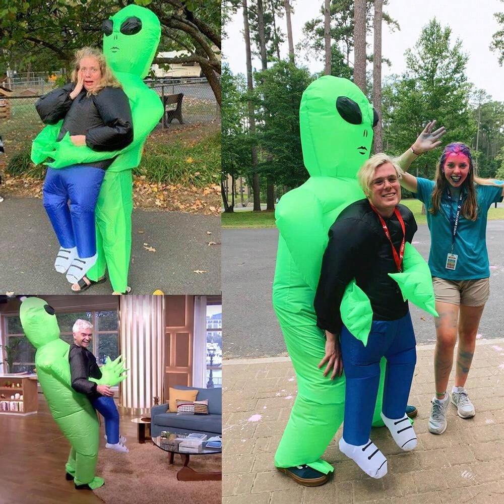 Inflatable Alien Costume Pick Me Up Alien Costumes Blow Up Alien ...