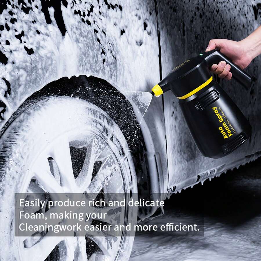 Electric Foam Sprayer Car Wash Detailing Kit Battery Powered Pump ...