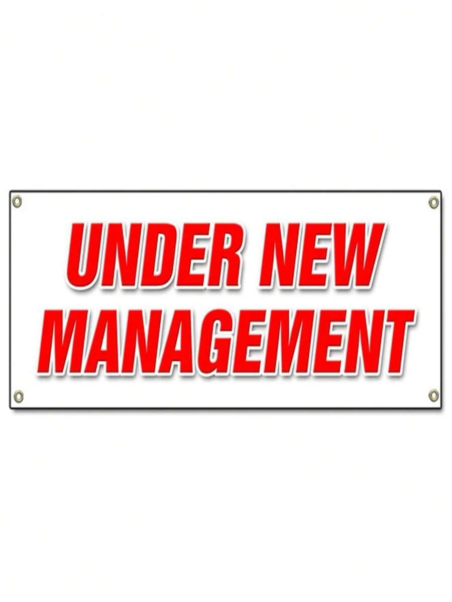 SignMission B-Under New Management 18 X 48 In. Under New Management ...