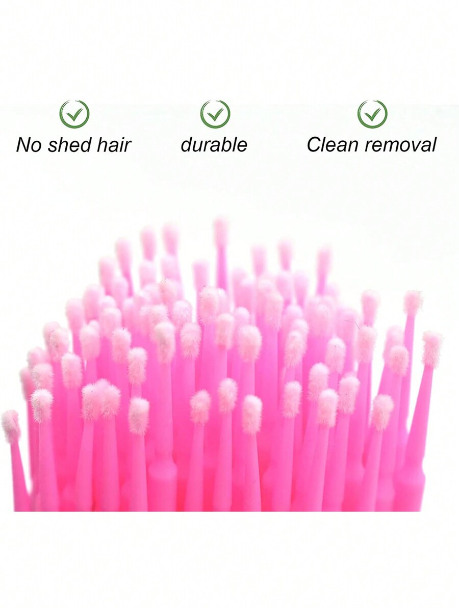 100 Disposable Mini Applicators For Eyelash Extension, Micro Cleaning ...