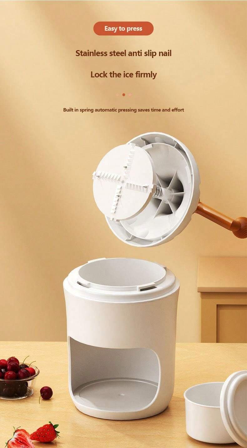 Manual Shaved Ice Maker, Milkshake Slush Machine, Kitchen Handheld ...