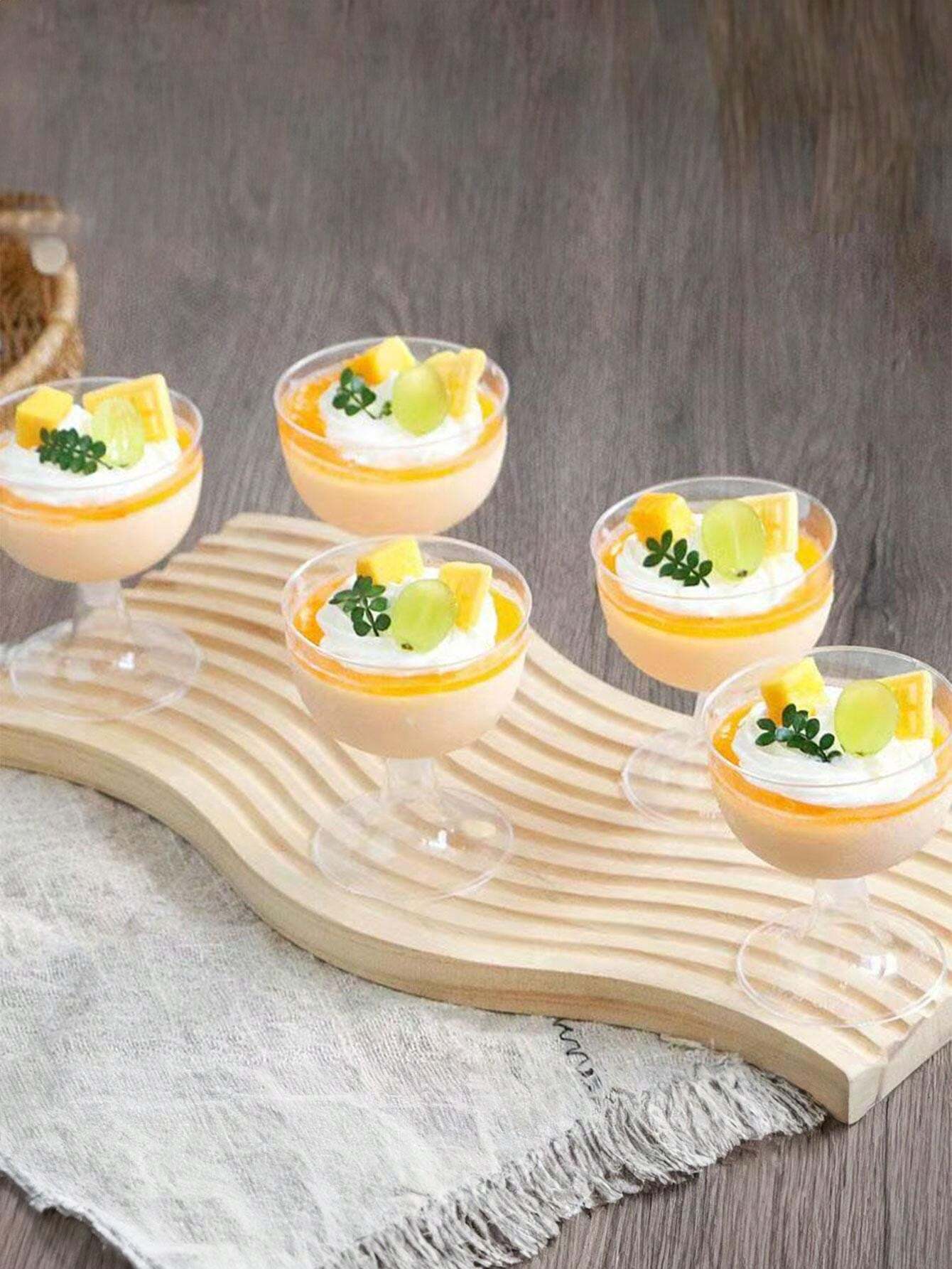 10 Stück Eisbecher mit runden Sippet, Kaltes Getränk Becher für ...