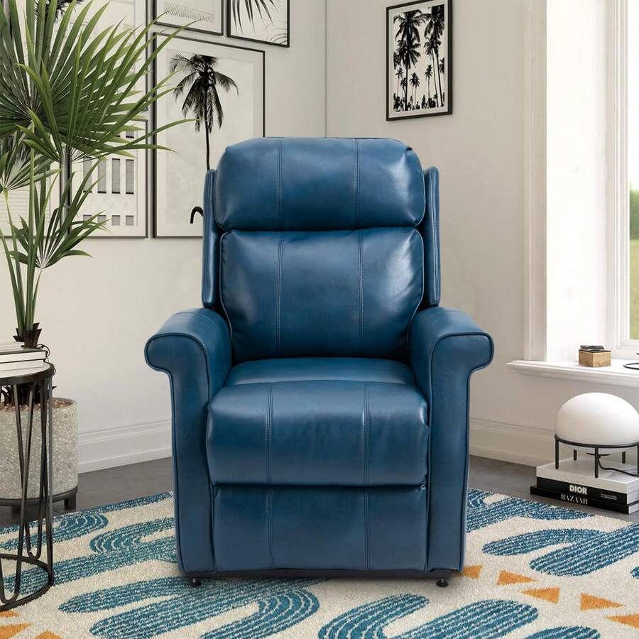 MONDAWE Faux Leather Indoor Furniture Elderly Power Lift Recliner Chair ...