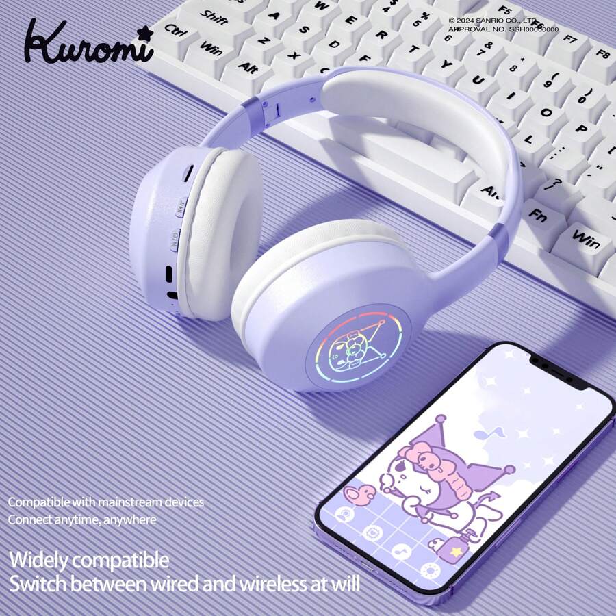 Sanrio EM-368 Kuromi Pochacco Cinnamoroll My Melody Wireless Headset ...
