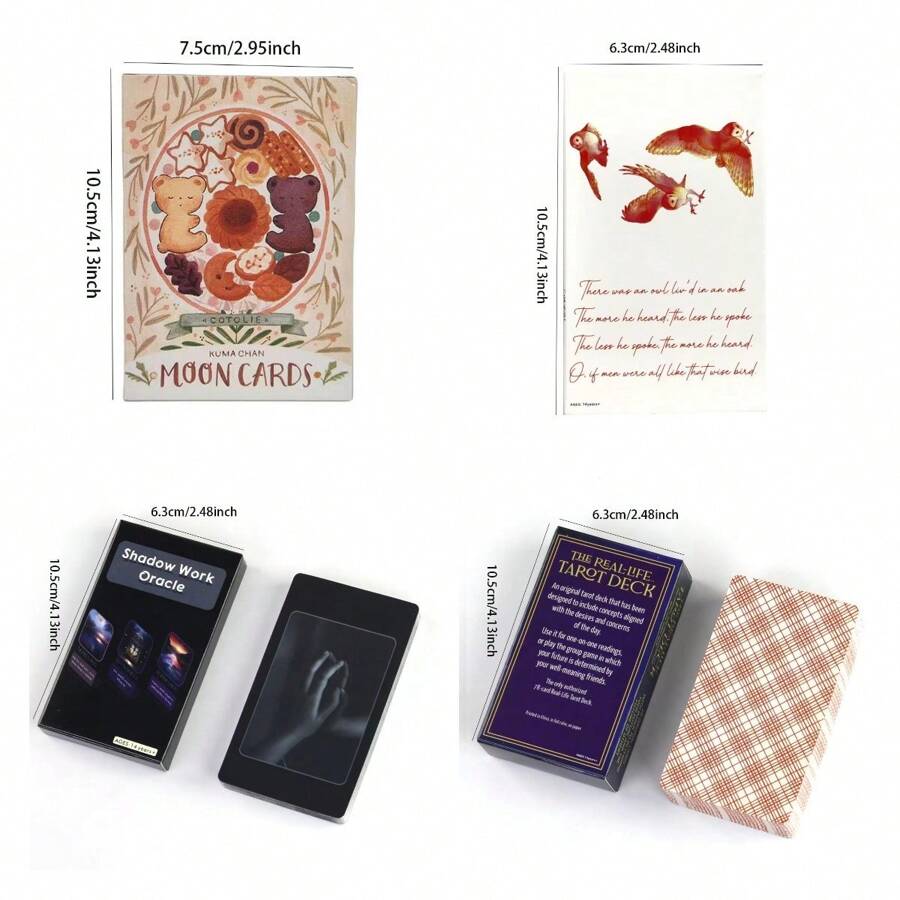 Combo Pack: Shadow Work Oracle, Kuma Chan Moon Cards, Real Life Tarot ...