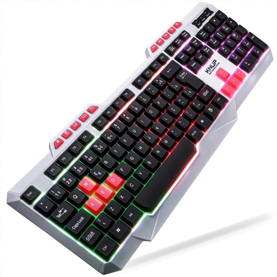 White/White RGB Chroma Semi-Mechanical ABNT Gamer Keyboard 2 Signaled ...