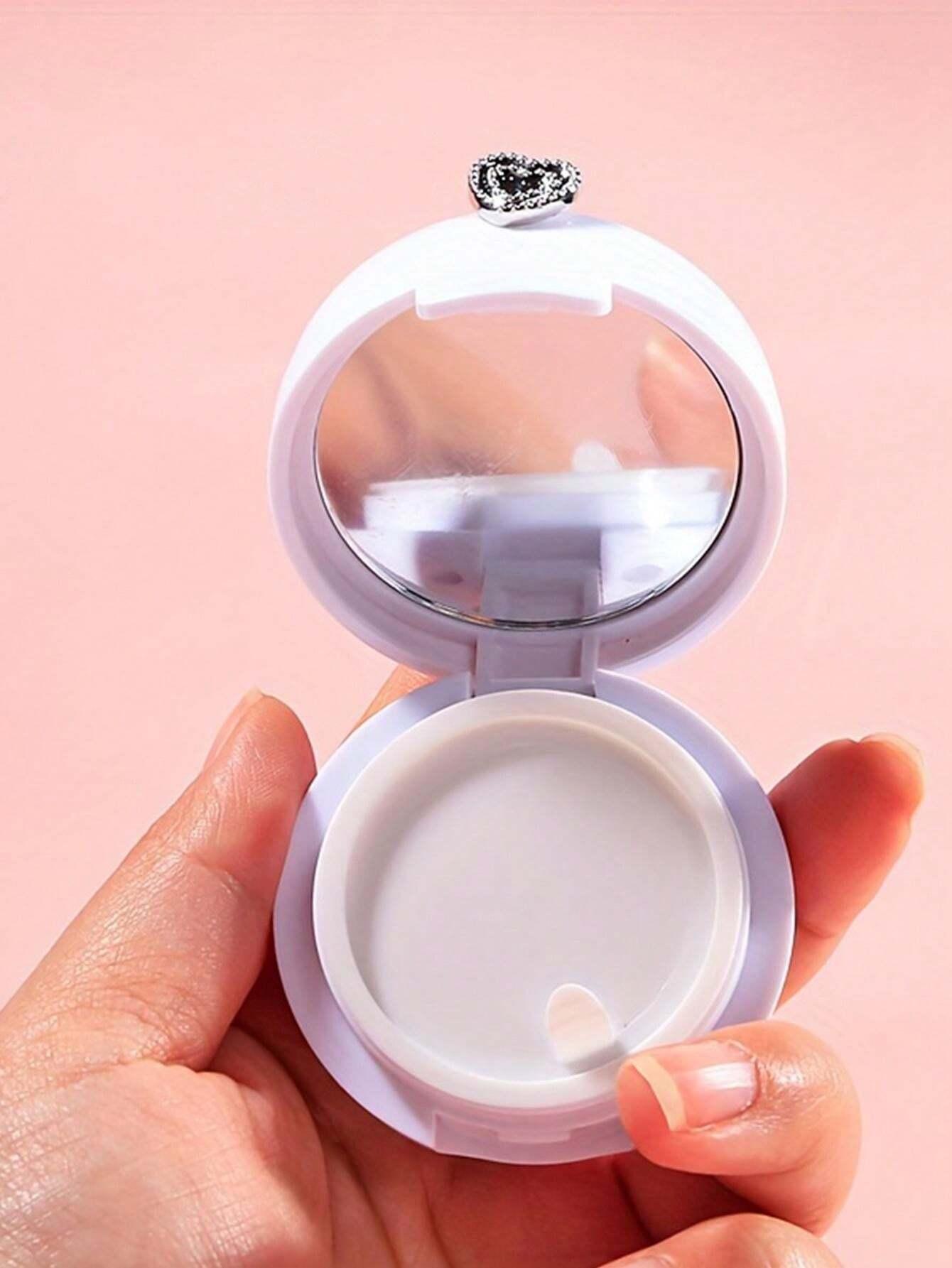 1pc Lip Balm Container With Mirror And Applicator Portable Empty Cream ...