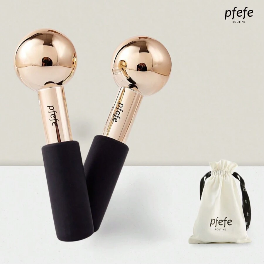 PFEFE Mini Ice Globes Stainless Steel Cryo Sticks Ice Roller Facial ...