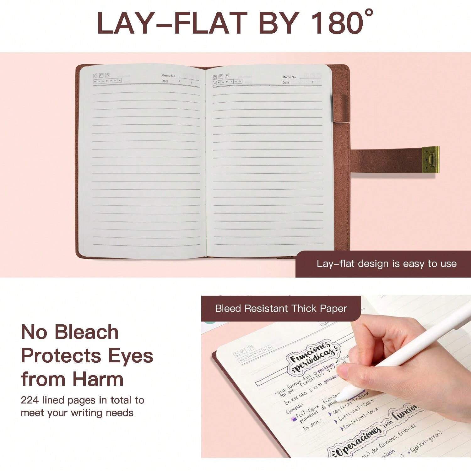 Journal With Lock For Women Girls Boys Teens Students Faux Leather ...