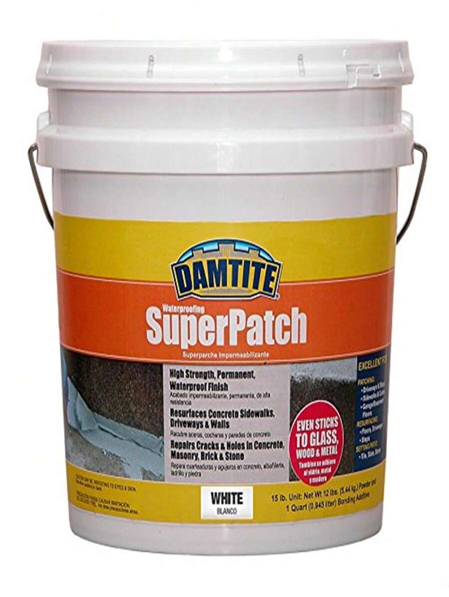 Damtite Waterproofing 4151 Superpatch Concrete Repair 15 Lbs Off-White ...