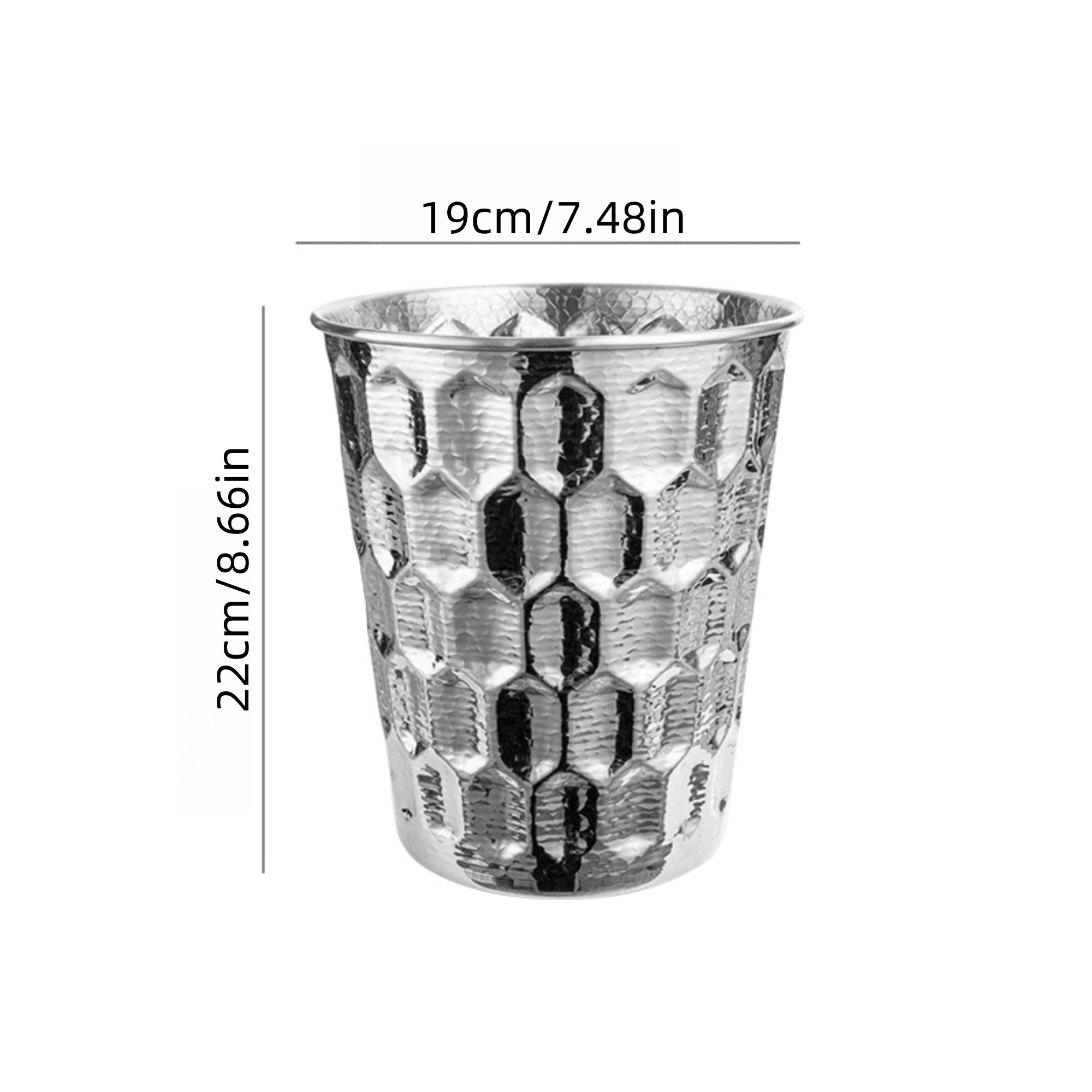 Stainless Steel Ice Bucket Hexagonal Design Beverage Tub Wine Beer ...