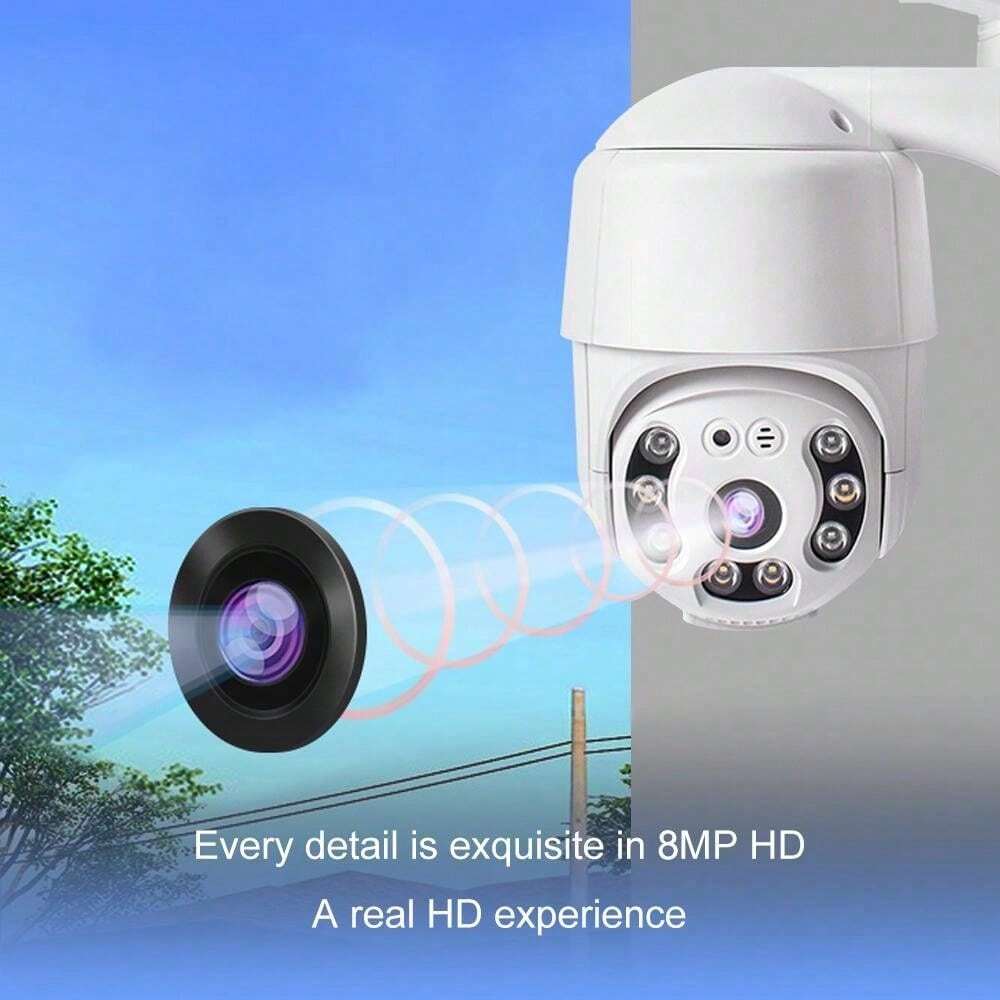 NOUVEAU Caméra IP 8MP 4K, Caméra dôme de vitesse 5MP à suivi ...