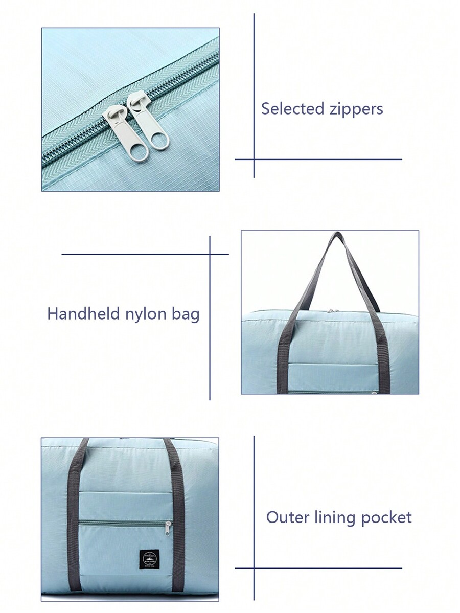 Large Foldable Travel Organizer Bag, Portable Luggage Storage Packing ...