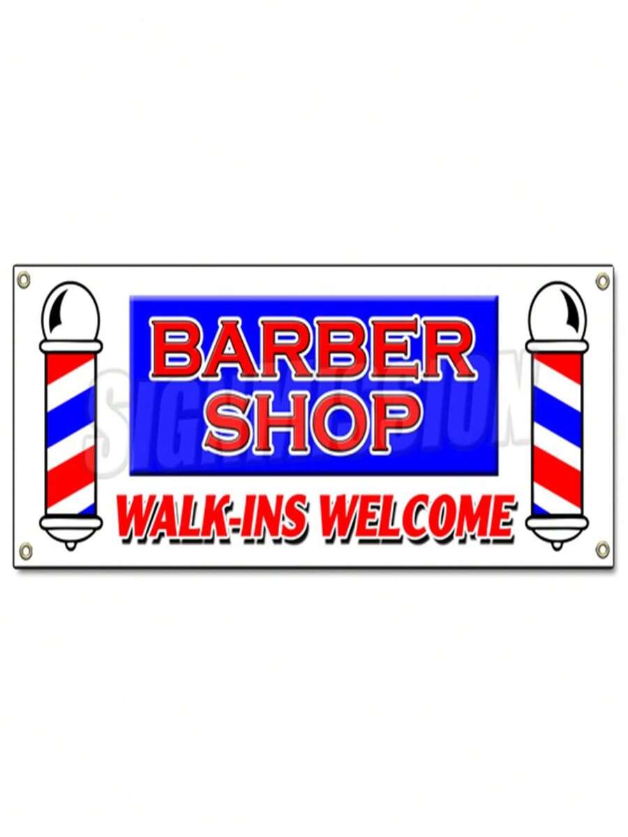 Unbeatablesale SignMission B-Barber Shop Walk-Ins Wel 18 X 48 In ...