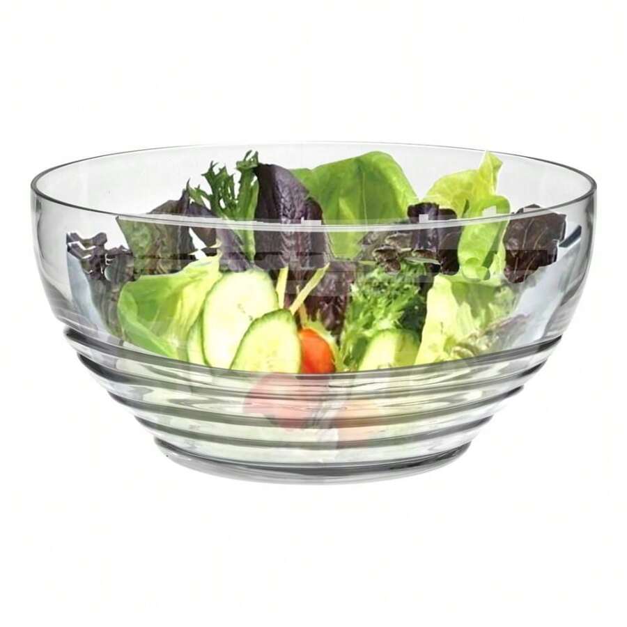 Swirl Acrylic Serving Bowls, Unbreakable Large Plastic Bowls, Soup ...