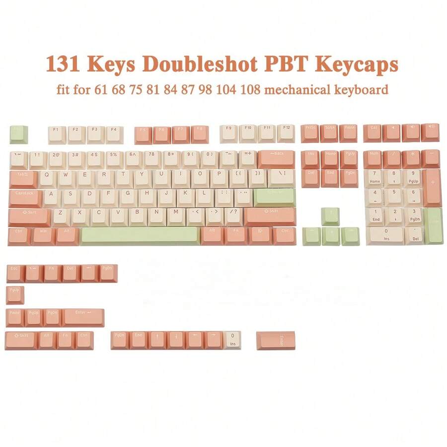 Keycaps For Gaming Mechanical Keyboard PBT Double Shot Key Set Cherry ...